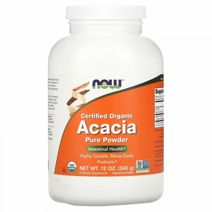 NOW Acacia Powder Organic, 12 oz (340 г) — купить по низкой цене
